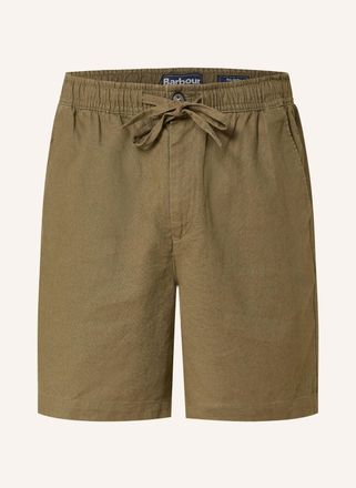 Barbour Shorts Mit Leinen gruen