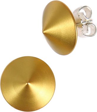 DeMarie Ohrstecker Metall eloxiertes Aluminium Matt/Glanz Gold