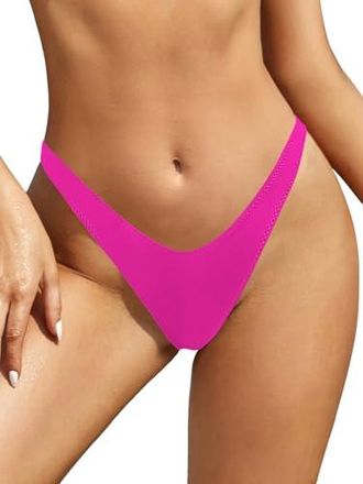 SHEKINI Femme Maillot de Bain Bikini Br&eacute;silien Bas de Bikini Thong Swim Trunks Taille Basse String Tanga Bas de Maillots Sexy Bas de Bikini de Plage Slip de B