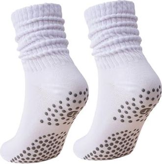 Generic Bas &agrave; porter au quotidien et pour le sport avec design antid&eacute;rapant pour un confort et une polyvalence ultimes en toutes saisons (White, One Size)