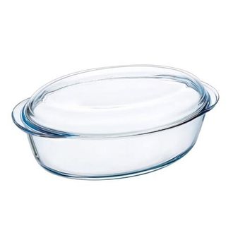 Pyrex Casserole Ovale 33 x 20 x 13 cm, Verre, Transparent, 33 cm cm