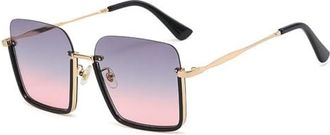 Generic Lunettes De Soleil Carr&eacute;es En M&eacute;tal, Grande Monture, For Hommes Et Femmes, Style D&eacute;coratif, Id&eacute;ales For Les Vacances, Les S&eacute;ances Photo En Ext&eacute;rieur, 