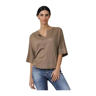Gran Sasso Stilvolle Strickwaren f&uuml;r M&auml;nner - - Blouses & Shirts - Damen - Braun - XS