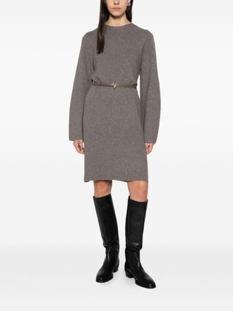 Fabiana Filippi Wool Blend Midi Dress - Grey