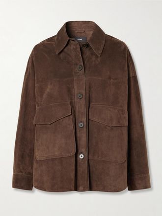 Arma Kaylee Oversized-jacke Aus Veloursleder - Braun