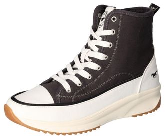 Mustang Jeans Mustang Damen 1458-501 High Top Sneaker, schwarz, 38 EU