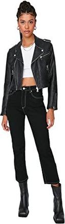 Trendyol Jean Mom, Noir, 70 Femme