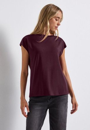 Street One T-Shirt aus strecthigem Viskosematerial