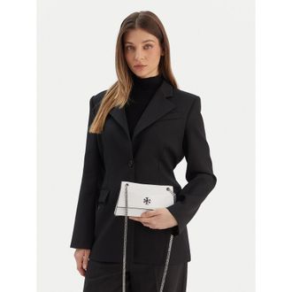 Tory Burch Handtasche Tory Burch Kira Turnlock Mini Bag 176642 Wei&szlig;