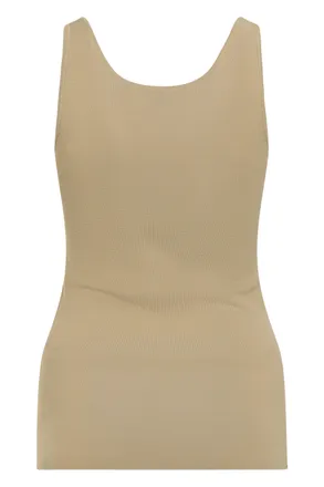 Toteme Womens Sand Tank Top With Side Slits Polyamide Vests & Tops