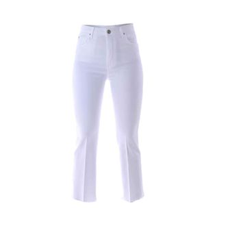 Kocca Wei&szlig;e- gerade geschnittene Baumwollhose - - Trousers - Damen - Wei&szlig; - W29