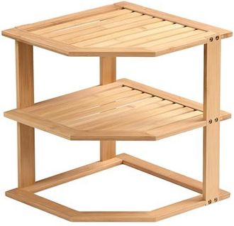 KESPER | Küchenregal, Material: Bambus, Maße: B 25 x T 25 x H 27 cm, Farbe: Braun | 58804