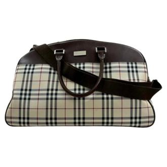 Burberry unisex, Pre-owned, Beige, Taille: ONE Size Sac &agrave; bandouli&egrave;re en toile Pre-owned