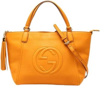 Gucci Pre-owned Soho Cellarius Tote - Femme - Pre-owned - Jaune - Taille: ONE Size
