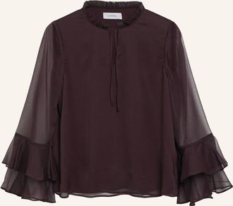 Comma Comma Blusenshirt Mit Volants rot