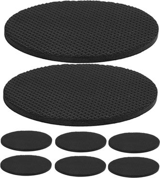 Aboofan 8 St&uuml;ck Teiliges Verstellbare Tischbeine Untersetzer aus Dickem Eva Runde Billiard Tisch Fu&szlig;polster als Schutz f&uuml;r Boden und M&ouml;bel Geeignet f&uuml;r Billar