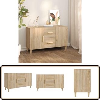 vidaXL Buffet chêne sonoma 100x36x60 cm bois dingénierie - Buffet - Meuble De Rangement - Commode - Mobilier - Décoration Intérieure