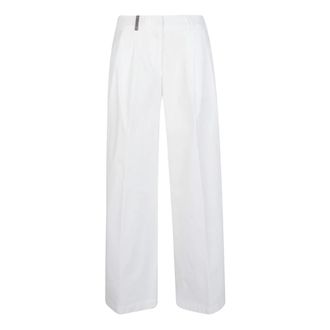 PESERICO Weite Hosen - - Trousers - Damen - Wei&szlig; - S