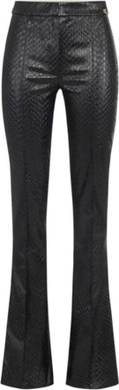 Elisabetta Franchi Pantalon Large - Femme - Pantalons - Noir - Taille: 36 FR