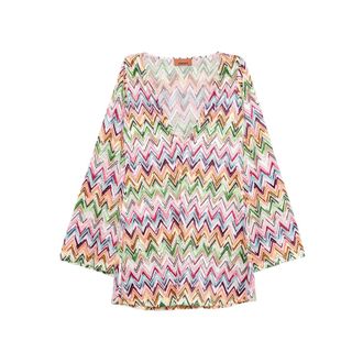 Missoni V-neck Zig-zag Mini Dress
