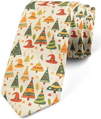 Generic Cravate Pour Hommes Orange Vert &Eacute;troit Tie Confortable Cravate Pour Mariage F&ecirc;te Affaires