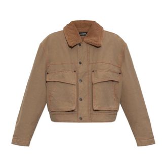 Dsquared2 Femme, Vestes, Brun, Taille: 38 FR Veste avec col