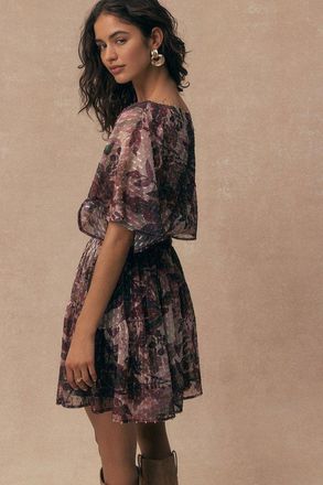 Next Minikleid Tailliertes Minikleid mit Kimono-&Auml;rmel (1-tlg)