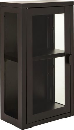 Xora H&auml;ngevitrine, Schwarz, Metall, 1 F&auml;cher, 32x57x18 cm, Typenauswahl, h&auml;ngend, Esszimmer, Vitrinen