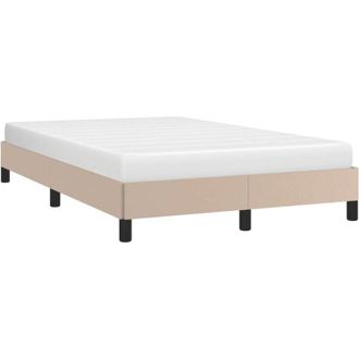 vidaXL Cadre de lit sans matelas cappuccino 120x200 cm similicuir Vidaxl