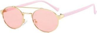 Generic Lunettes De Soleil Rétro Ovales À Petite Monture UV400 For Hommes Et Femmes, For Lextérieur, Les Fêtes, Le Shopping, La Photo(Pink)