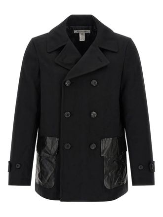Comme Des Garçons manteau à boutonnière croisée - Noir