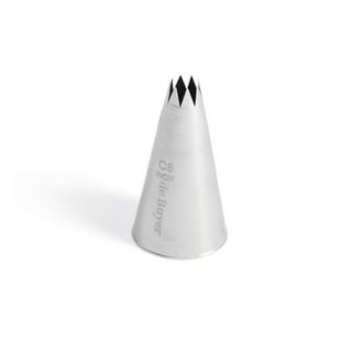 De Buyer de Buyer - Sterntülle ohne Falz aus Edelstahl C8 - 0.9 cm-2112.13N