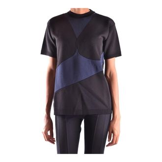 Prada Gestreiftes T-Shirt - - Tops - Damen - Schwarzk - S