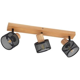 Lindby Spot à intensité variable Evinora en bois pour salon & salle à manger