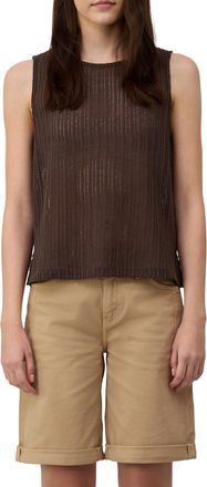 s.Oliver Transparentes Jersey-Top mit Rundhalsausschnitt