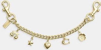 Coach Goldfarbene Swagger-Kette Mit Anh&auml;ngern