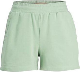 Jack & Jones Jxalfa Reg Hw Short SWT Sn, Jade rayé, S Femme