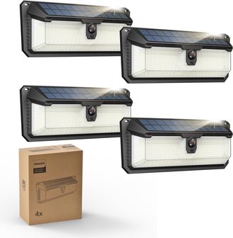 Philips 4 St&uuml;ck Solar-Sicherheitsscheinwerfer 929004696021