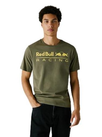 Pepe Jeans London Red Bull Racing X Pepe Jeans Team Logo Tee T-Shirt, Vert (Vert Militaire), XXL Homme