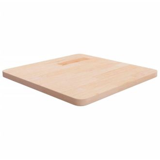 vidaXL Dessus de table carr&eacute; 50x50x2,5 cm Bois ch&ecirc;ne massif non trait&eacute; vidaXL