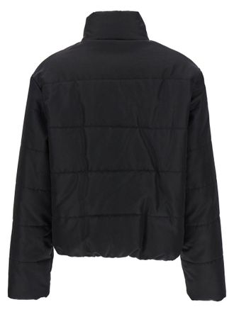 Moschino Padded Down with Logo Buttons Down Jacket - Black