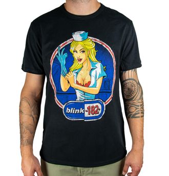 Amplified Blink 182 Enema of The State T-Shirt Herren, Grau, XL