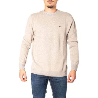 Lacoste Jacquard Strickpullover - - Knitwear - Herren - Beige - XS