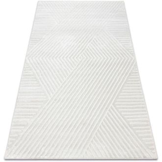 RugsX Teppich BALANCE 1503 Sahne - Geometrisch, strukturell, glamour beige 240x330 cm