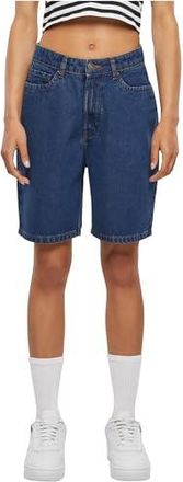 Urban Classics Ladies 90s Bermuda Shorts, Mid Indigo Washed, 27 W Femme
