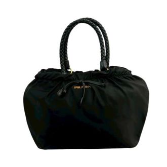 Prada Sac &agrave; main vintage en nylon Pre-owned - Femme - Pre-owned - Noir - Taille: ONE Size