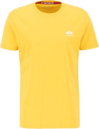Alpha Industries Alpha Industries Herren Basic T Small Logo, Solar Yellow, S