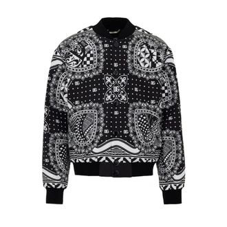 Dolce & Gabbana Homme, Vestes, Multicolore, Taille: 3XL Bomber imprim&eacute;