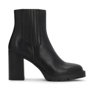 Kazar Femme, Chaussures, Noir, Taille: 36 EU Bottines en cuir &agrave; talon bloc