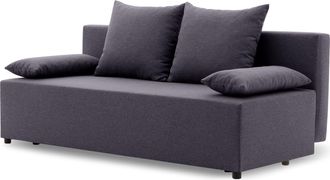 Generic Couch SINE 190x75 mit schlaffunktion - Klassisch Design - Schlafcouch mit Stauraum - Kissen - Auswahl an Farben (LUX 06)